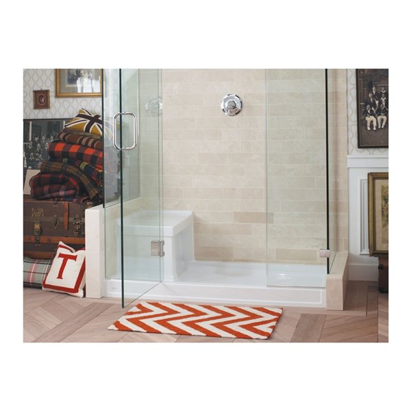KOHLER Tresham White Acrylic 32-in W x 60-in L Shower Base With Right ...