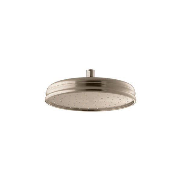 KOHLER Vibrant Brushed Bronze 1-Spray 2.5 GPM Rain Shower Head 13693-BV ...