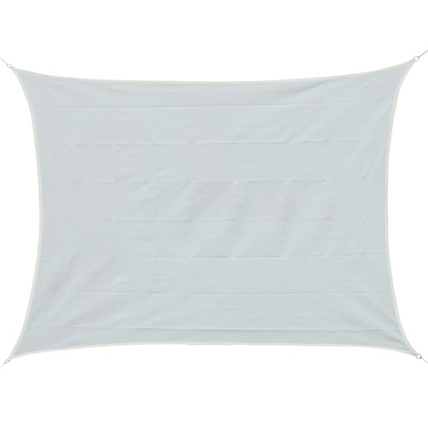 Outsunny Sunshade Cloth 0.833-ft x 1.083-ft White Shade Fabric 01-0631 ...