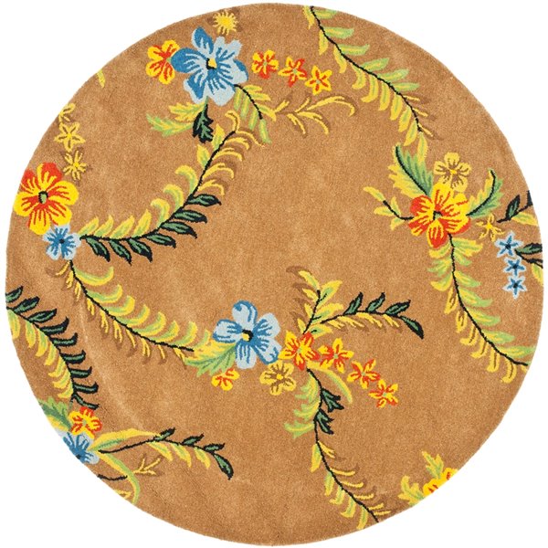 Safavieh Soho 6-ft x 6-ft Brown Round Indoor Area Rug SOH734A-6R | RONA