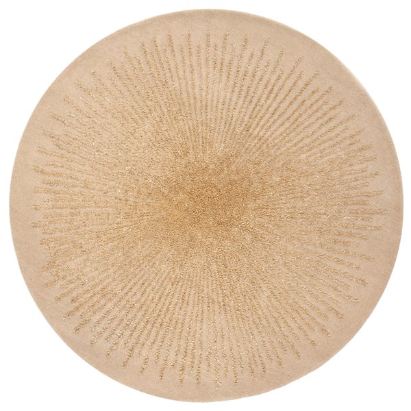 Safavieh Soho 6-ft x 6-ft Beige/Beige Round Indoor Handcrafted Area Rug ...