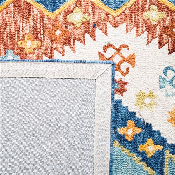 Safavieh Aspen 8-ft x 10-ft Ivory/Rust Rectangular Indoor Bohemian ...