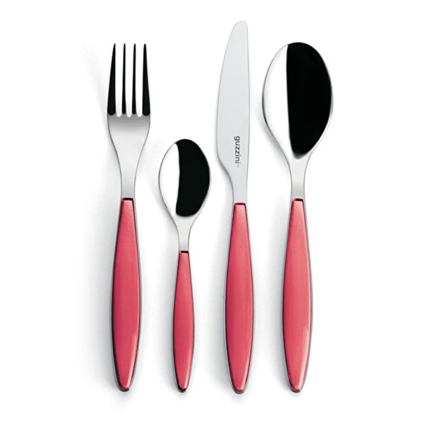 Guzzini Red 24-pieces Cutlery Sets 23000076 | RONA