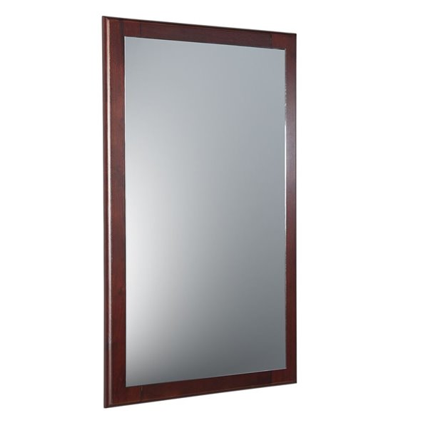 Fresca Oxford 20-in Mahogany Rectangular Bathroom Mirror FMR2024MH | RONA