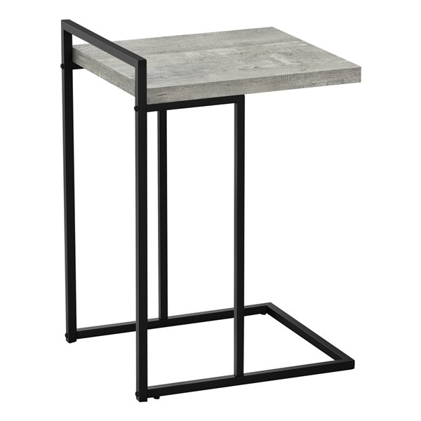 Monarch Specialties Dark Grey Grey Composite Rectangular C Table | RONA