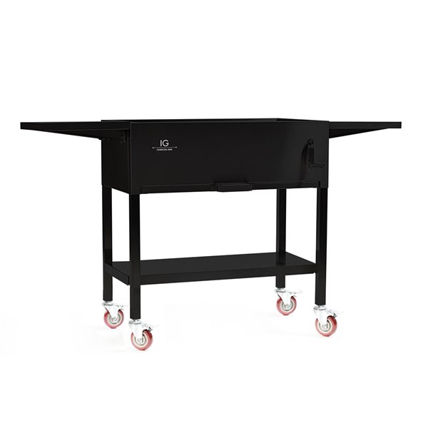 IG Charcoal BBQ 22-in Black Charcoal Grill IGMATTEBLACK8235 | RONA