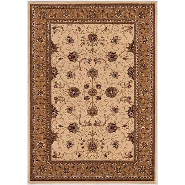Rug Branch Traditional Persian Beige Cream Indoor Runner Rug - 2x15 ...