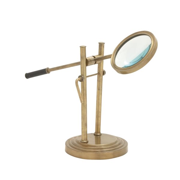 Grayson Lane 25-in x 8-in x 8-in Traditional Magnifying Glass - Gold ...