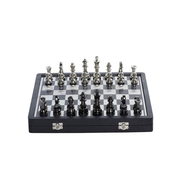 Grayson Lane 2-in x 15-in x 16-in Traditional Game Set - Black Aluminum ...