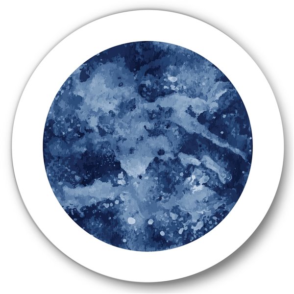 Designart 23-in H x 23-in W Space Galaxy Circle - Modern Metal Circle ...