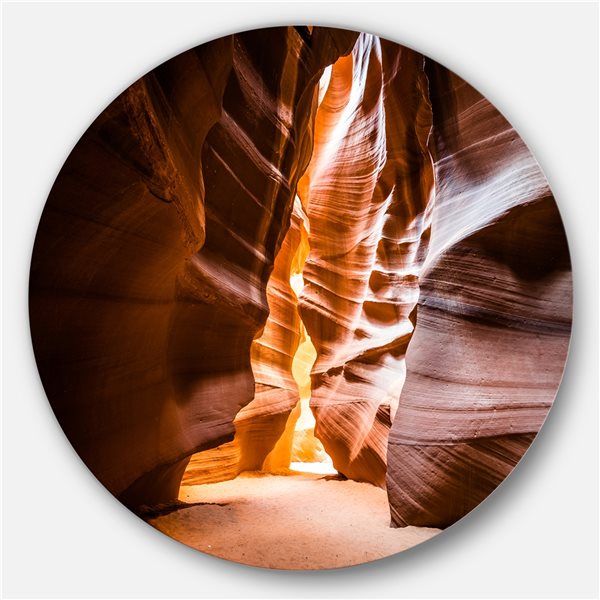 Designart 36-in x 36-in Antelope Canyon in Sunshine Landscape Photo ...
