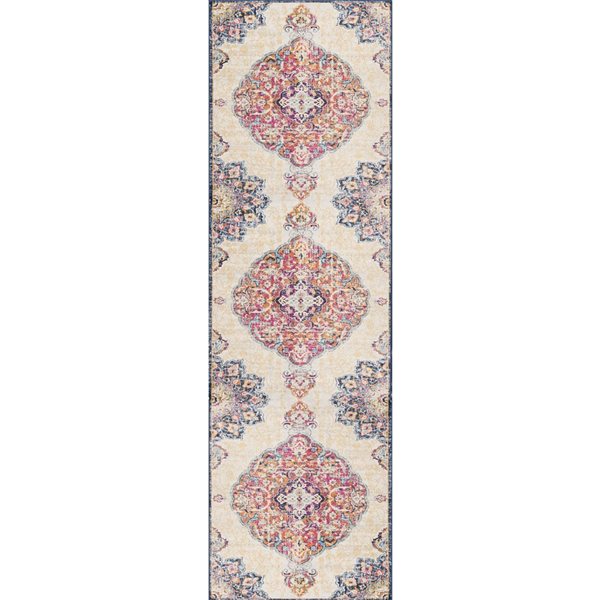 Rug Branch Modern South-Western Beige Rust Indoor Runner Rug - 2x15 ...