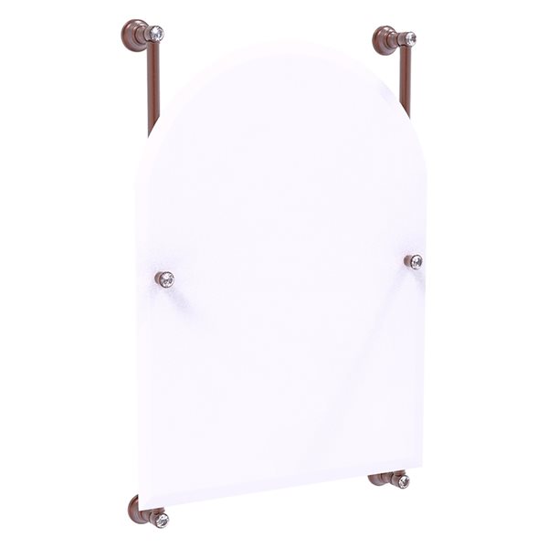 Allied Brass Carolina Crystal 21-in Antique Copper Arch Frameless ...