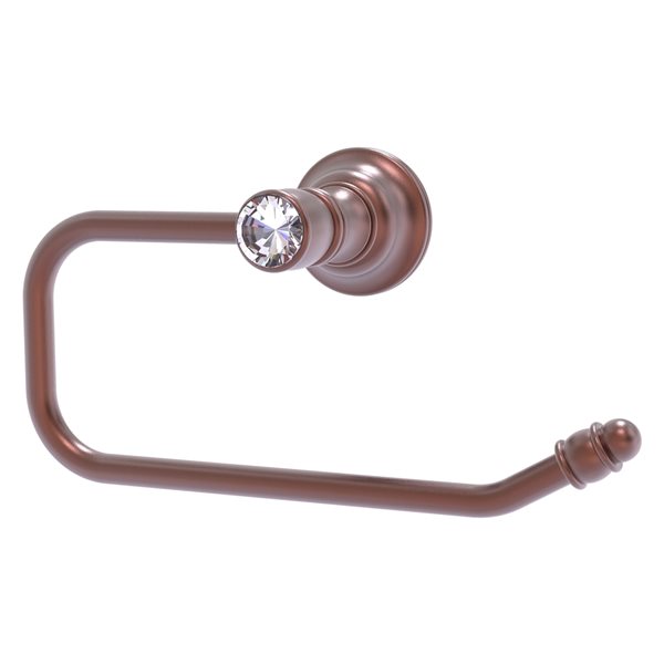Allied Brass Carolina Crystal Wall Mount Single Post Toilet Paper