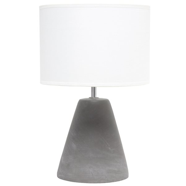Simple Designs 14.2-in Incandescent On/Off Switch Standard Table Lamp ...