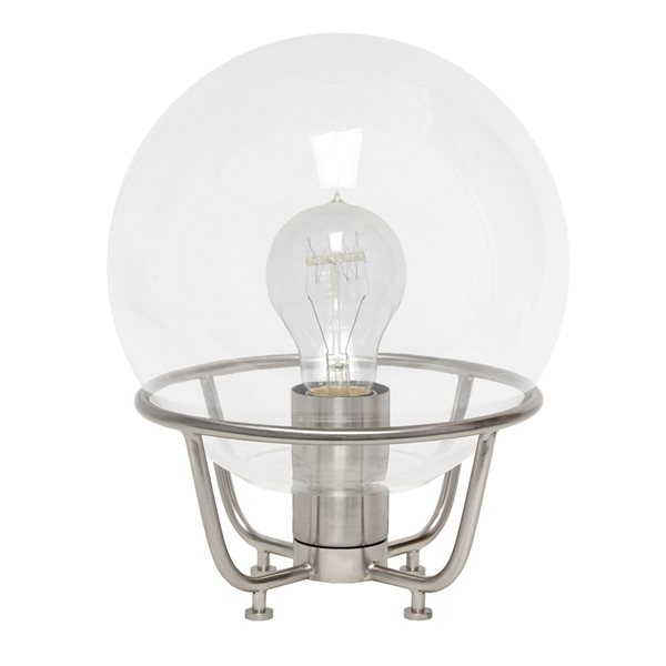 Lalia Home Studio Loft 10-in Brushed Nickel Incandescent On/Off Switch ...