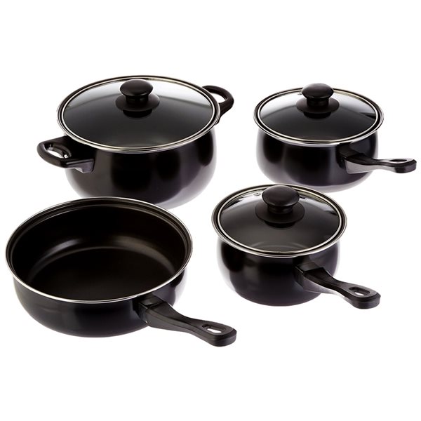 Better Chef du Jour 7-Piece 10.25-in Aluminum Cookware Set Lid Included ...