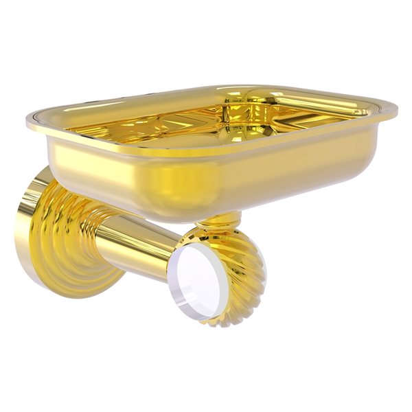 Allied Brass Pacific Beach Wall Mounted Polished Brass Soap Dish PB-32T ...