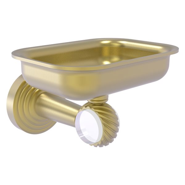 Allied Brass Pacific Beach Wall Mounted Satin Brass Finish Soap Dish PB ...