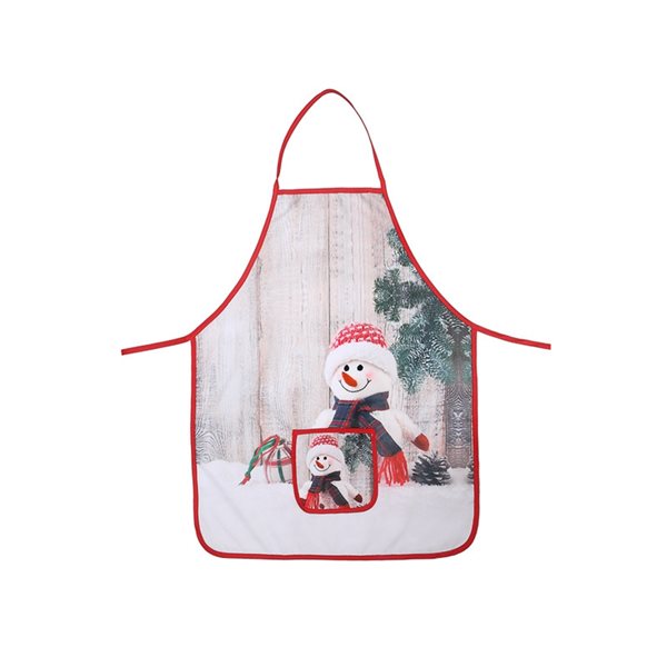 IH Casa Decor Snowman Print Apron with Pocket XM-DC117SD | RONA