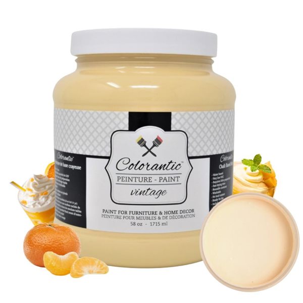 Colorantic Orangesicle Light Orange Chalk-Based Paint (Half-Gallon ...