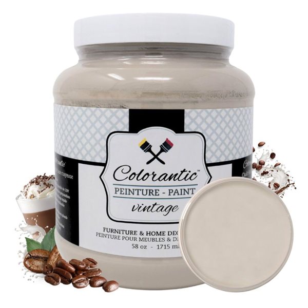 Colorantic Cappuccino Coffee Chalk-Based Paint (Half-Gallon ...