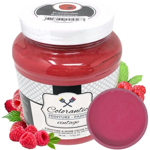 Colorantic Raspberry Red/Pink Chalk-Based Paint (Half-Gallon ...