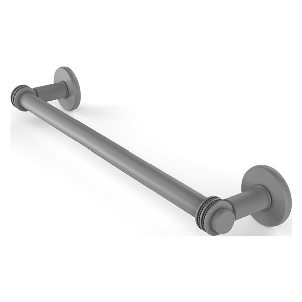 Allied Brass Continental 36-in Matte Grey Wall Mount Single Towel Bar ...