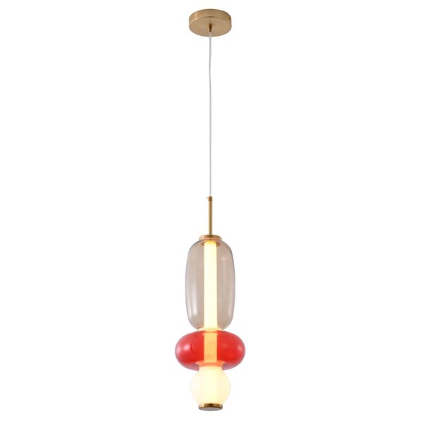 Design Living White, Grey, and Red Modern/contemporary Geometric ...