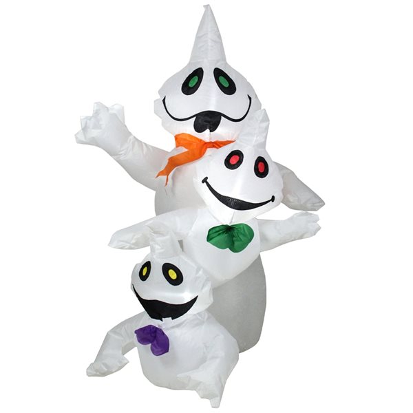 Northlight 3.5-ft x 1-ft Internal Light Ghost Halloween Inflatable ...