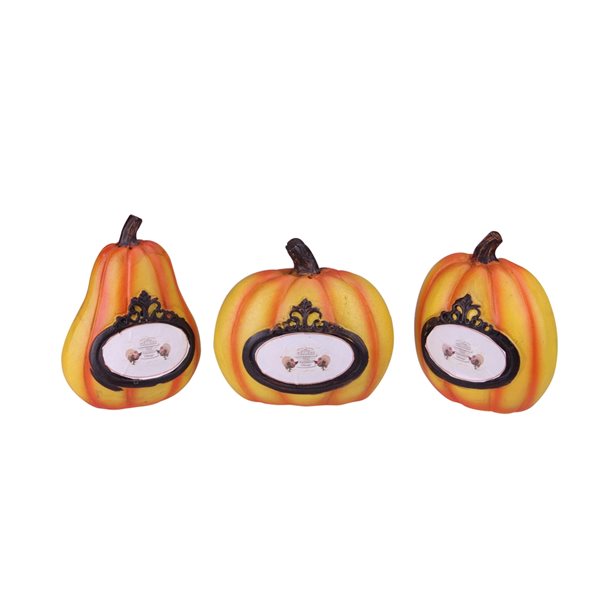 Northlight Polyresin Pumpkin Ornament - Set of 3 32915443 | RONA