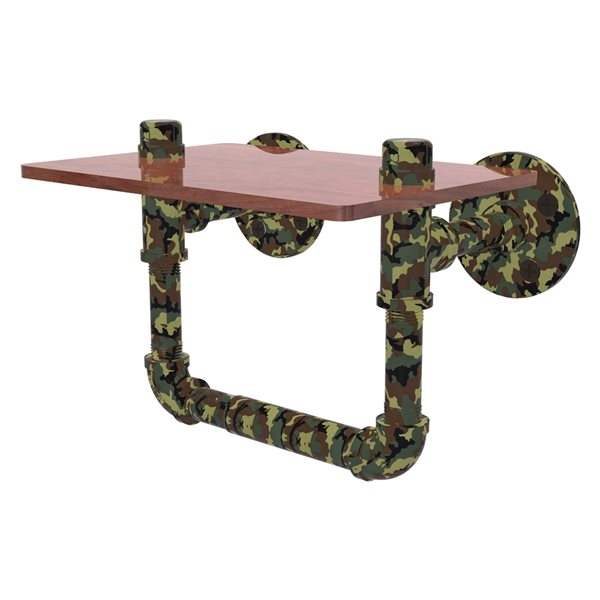 Allied Brass Camo Wall Mount Single Post Military Camo Toilet Paper ...