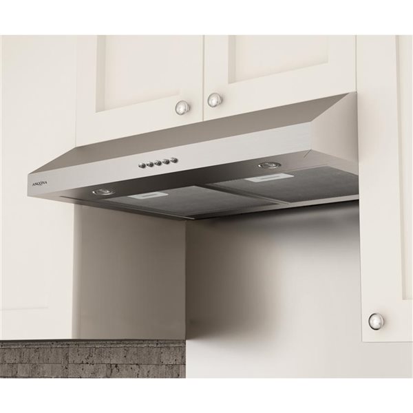 Ancona Slim 30-in Ducted Stainless Steel Wall Mounted Range Hood AN ...