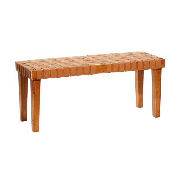 Grayson Lane Rustic Brown Accent Bench 361417 | RONA