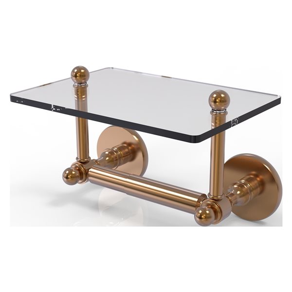 Allied Brass Prestige Skyline Brushed Bronze Wall Mount Double Post