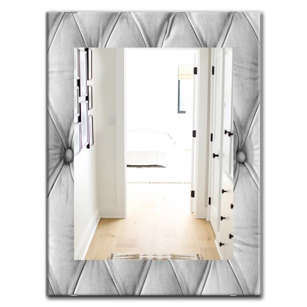 Designart Luxury Classic Leather Pattern 35.4-in L x 23.6-in W ...