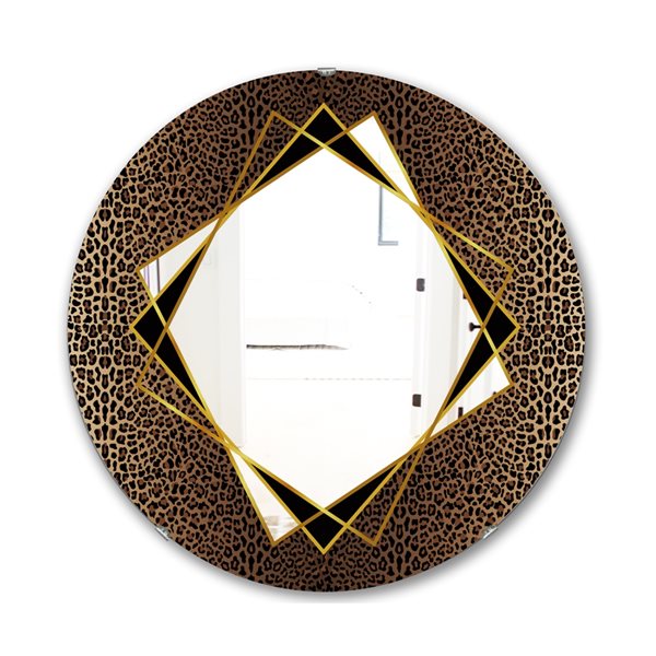 Designart 24-in x 24-in Leopard 6 Glam Mirror MIR19786-C24 | RONA