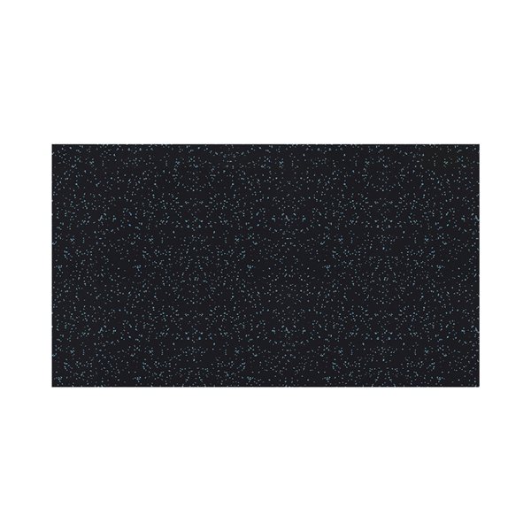Fitfloor 0.3-in x 48-in x 72-in Black Flecked with Blue Multipurpose ...
