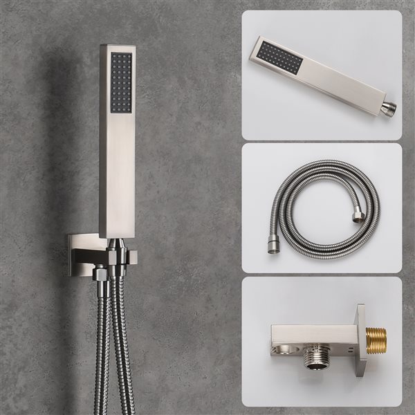 Casainc Brushed Nickel Wall Mounted Built-in Shower System | RONA