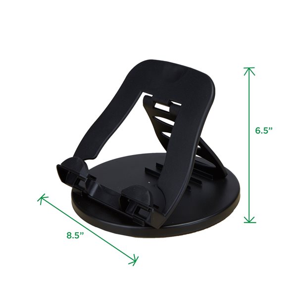 Mind Reader Black Adjustable Spinning Tablet Holder SPINTAB-BLK | RONA