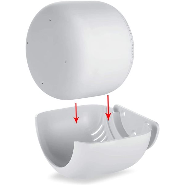 Wasserstein White Wall Mount for Google Nest WiFi Add-On Point - 2-Pack ...