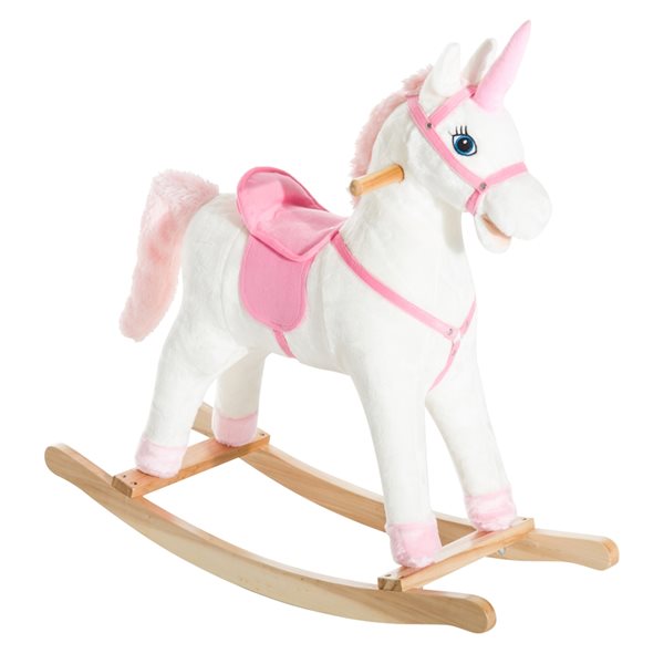 Qaba Plush Rocking Unicorn Riding Toy 330-073 | RONA