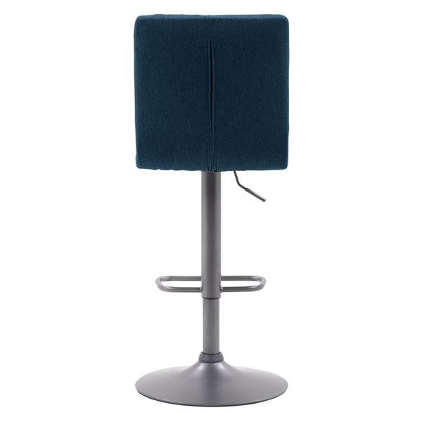 Tabourets de bar bleu capitonnés ajustables (26 à 34 po) CorLiving ...
