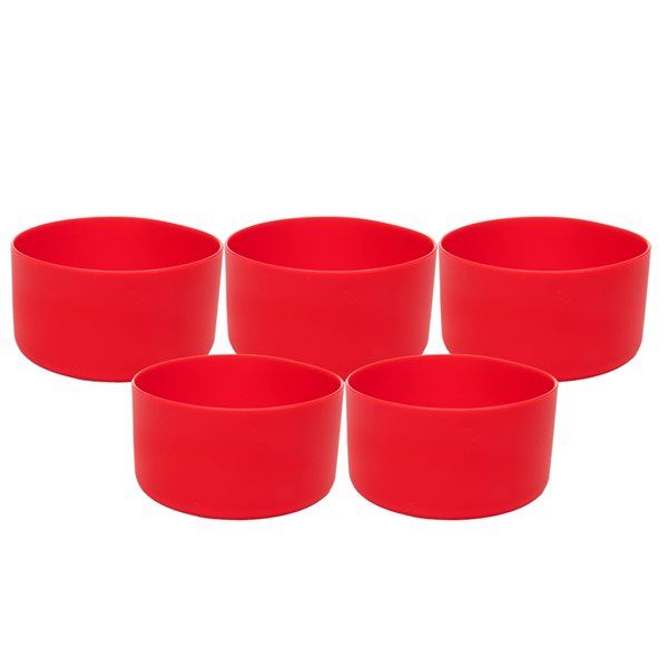Mind Reader 40-oz. Silicone Red Bottle Sleeve Cup Holder - 5-Pack ...