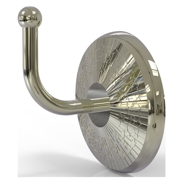 Allied Brass Monte Carlo 1-hook Polished Nickel Towel Hook MC-20-PNI | RONA