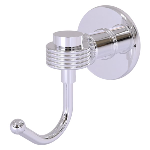 Allied Brass Continental Polished Chrome Towel Hook with Grooved ...