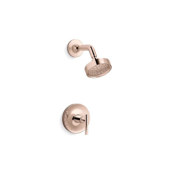 KOHLER Purist Rose Gold 1-Handle Shower Faucet TS14422-4G-RGD | RONA