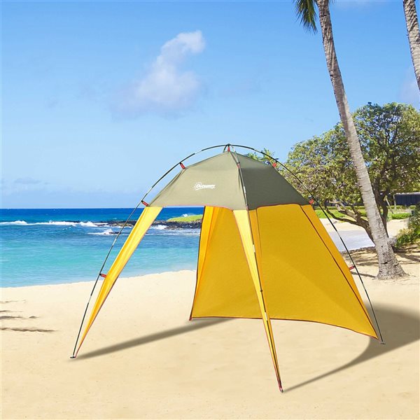 Outsunny Yellow Polyester Pop-Up Tent A20-023 | RONA