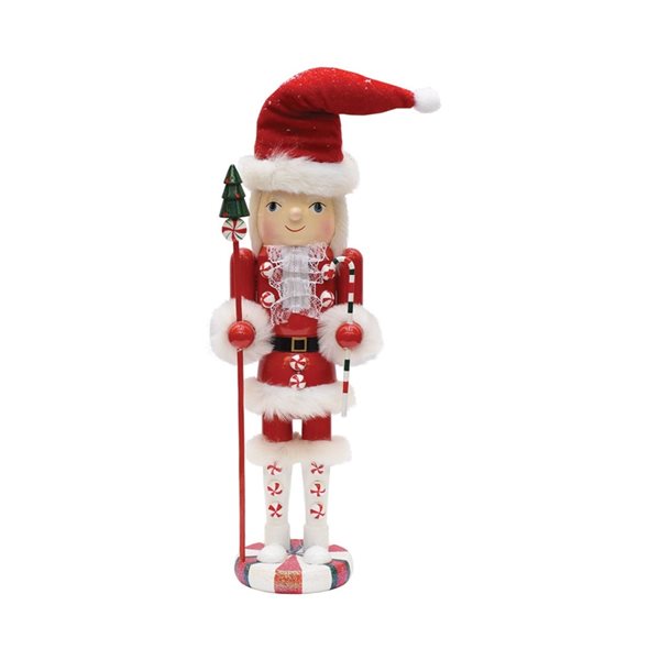 Northlight 18.5-in Red and White Mrs. Claus Christmas Nutcracker ...