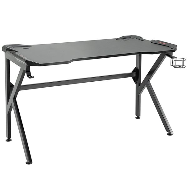 HomCom 47.24-in Black Modern/Contemporary Computer Desk 836-228 | RONA